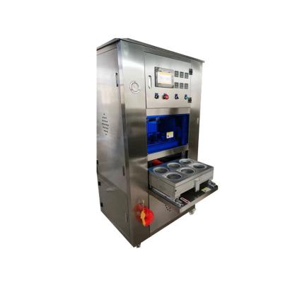 China 1200 Cups/H Automatic Vacuum Sealing Machine with 115mm Diameter for Stainless Steel Containers for sale