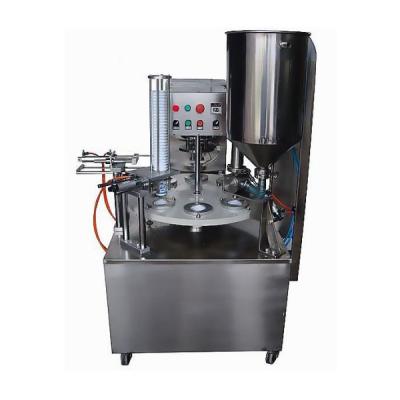 China Rotary Automatic Cup Filling Sealing Machine 800-1000 Cups/Hour 380V for sale
