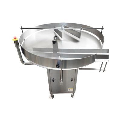 China SS304 Round Bottle Unscrambler Turntable Bottle Feeder Collector for sale