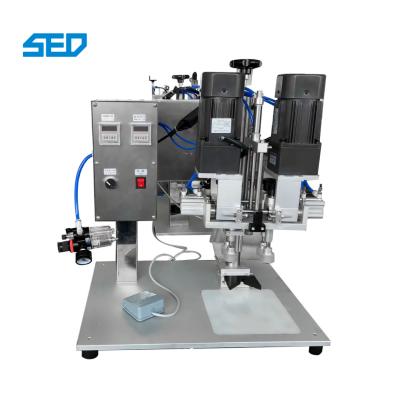 China SED-BCG-E Semi-Automatic Capping Machine 20-30 bottles/min for 16-50mm Caps GMP Standard for sale