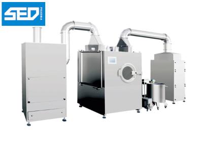 China SED-250GB Automatic Film Coating Machine with 4 Spray Guns - 250kg Batch Capacity, 4000 m³/h Air Flow for sale