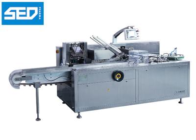 China Automatic Cookies Cartoning Machine 30-100 boxes/min with 3100mm×1100mm×1550mm Dimensions for Chocolate Chip Cookies Packaging for sale