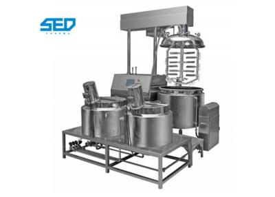 China 300L Vacuum Emulsifying Mixer for Pharmaceutical Ointment Production - 5.5kW Homogenizer, 18kW Heating for sale