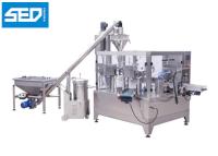 China 380V Three Phase Automatic Zipper Pouch Packing Machine 100-210mm Width 10-45 Bags/Min for sale