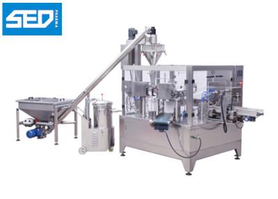 China 380V Three Phase Automatic Zipper Pouch Packing Machine 100-210mm Width 10-45 Bags/Min for sale