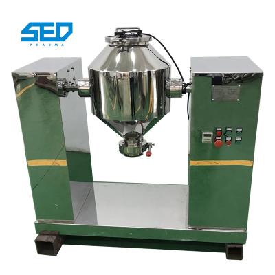 China Stainless Steel Double Cone Blender 50L Capacity 0.75kW Dry Powder Mixing Equipment for Industrial Use for sale