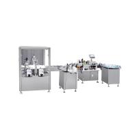 China 220V 2KW Stainless Steel Eye Drop Filling Stoppering Capping Machine 5-100ml Capacity 30-40 Bottles/Min for sale