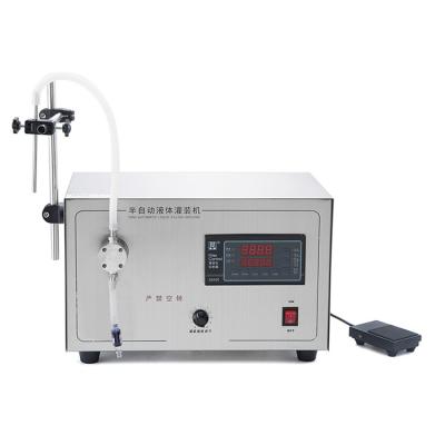 China 80W 220V Semi-Automatic Liquid Filling Machine with 5-5000ml Capacity for Cosmetics and Pharmaceuticals for sale