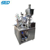 China Semi Automatic Plastic Hose Filling Sealing Machine 2000W Ultrasonic 20-35 Tubes/Min PLC Control for sale