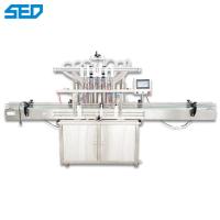 China SED-4GX Automatic Four-Head Liquid Filling Machine for 10-500ml Bottles at 40 BPM Speed for sale