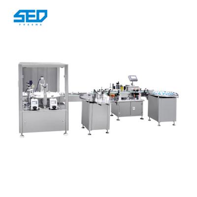 China 220V 2KW Stainless Steel Eye Drop Filling Stoppering Capping Machine 5-100ml Capacity 30-40 Bottles/Min for sale
