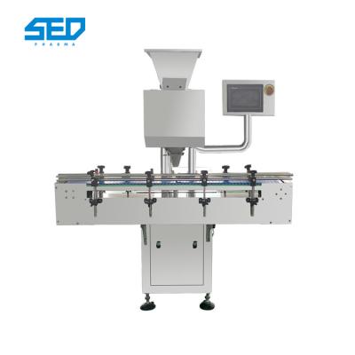 China SED-8S Stainless Steel Industrial Automatic Pill Counter Machine - 15 Bottles/Min Capacity, 24L Hopper for sale