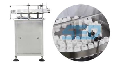 China Stainless Steel Turntable Unscrambler 600mm Diameter for Bottle Filling Packaging for sale