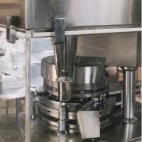 China Single Press Automatic Rotation Tablet Press Machine 9 Die 60kN Max Pressure for sale