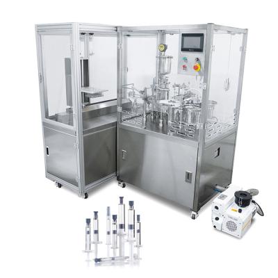 China Liquid Filling Machine Glass Gel Syringe Filling Plugging Machine for sale