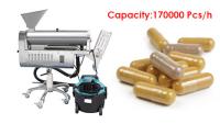 China Capsule Polishing Machine 1000 Capsules per Minute Dust Removal and Unfilled Capsule Rejection for sale