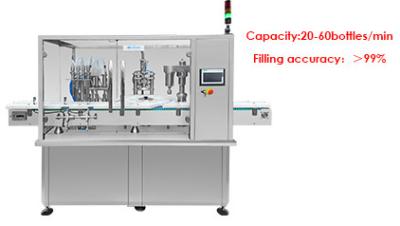 China Oral Liquid Filling Machine SED-4GX Plunger Pump 4 Head Automatic Capper for sale