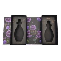 China Free sample custom special shape flip hard paper box luxury cosmetics skin care packaging carton with insert tray for sale