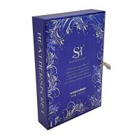 China Free Sample Custom Face Mask Flip Boxes Packaging Luxury Elegant Handmade Paper Box Make Up Skincare Gift Box With Logo for sale