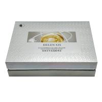 China Free sample custom embossing gift box Luxury cosmetics skin care serum packaging box with removable lid and plastic tray for sale