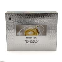 China Free sample custom embossing gift box Luxury cosmetics skin care serum packaging box with removable lid and plastic tray for sale