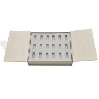 China Handmade Serum Cosmetic Packaging Box Essential Oil Packaging Box With 18 Slot Inserts for sale