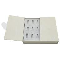 China Handmade Serum Cosmetic Packaging Box Essential Oil Packaging Box With 18 Slot Inserts for sale