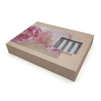 China Magnetic Flip Cosmetic Packaging Box Skincare Makeup Set Cardboard Gift Boxes With Window for sale