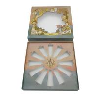 China Custom 12 bottles skincare set boutique gift box with clear window for hand cream, sunscreen, face cream packing box for sale
