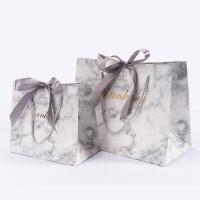 China Custom Order Accepted CAIFENG Luxury Marble Paper Bag for Shoes Clothing Packing for sale