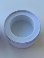 China White Wax Coated Paper Tube Box For Customized Cosmetic Bottle Packaging for sale