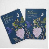 China Aluminum 3 Side Seal Facial Mask Packaging Bag PET VMPET PE Material Structure for sale