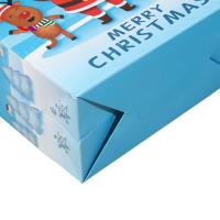 China Durable Christmas Paper Gift Bags Offset Printing Cardboard Packaging Bags for sale