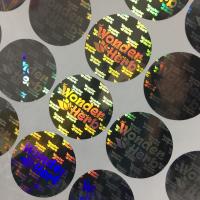 China Carton Packaging PVC Adhesive Sticker Label Waterproof Custom Holographic Stickers for sale