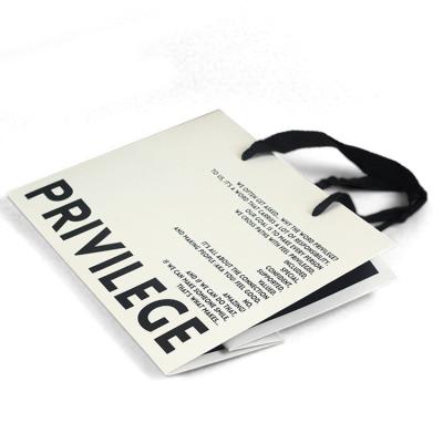 China Small Product Gift Shopping Paper Bag With Handle And Personalized Logo for sale