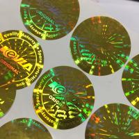 China Carton Packaging PVC Adhesive Sticker Label Waterproof Custom Holographic Stickers for sale
