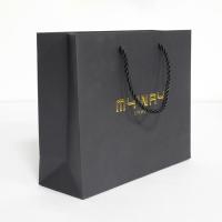 China Hot Stamping Paper Gift Bags Clothing Shoes Gift Packaging Bag For Retail Store for sale