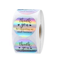 China Rainbow Flower Printing Adhesive Sticker Label For Greeting Cards Gift Wraps Mailers Bag for sale