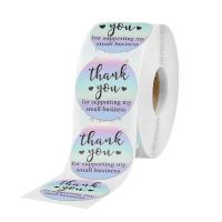 China Rainbow Flower Printing Adhesive Sticker Label For Greeting Cards Gift Wraps Mailers Bag for sale
