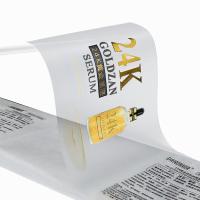 China Custom Adhesive Hair Oil Bottle Labels With Waterproof Material And Metallic Effect for sale