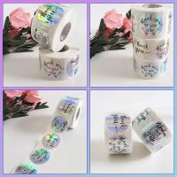 China Rainbow Flower Printing Adhesive Sticker Label For Greeting Cards Gift Wraps Mailers Bag for sale