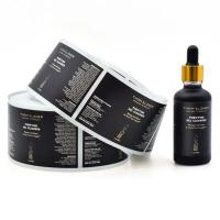 China Embossed Texture Adhesive Sticker Label For Cosmetic And Perfume Packaging Solution for sale