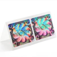 China Colorful Laser PET Holographic Adhesive Sticker Label For Security And Personal Care for sale