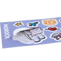 China Waterproof Special Shaped Adhesive Sticker Label Custom Embossed Sticker Labels for sale