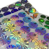 China Custom Security Holographic Label Stickers Adhesive And Void For Seal Void Sticker for sale
