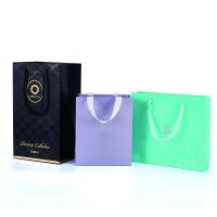 China Custom Paper Cardboard Shopping Bags With Your Own Logo Offset Printing for sale