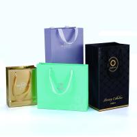 China Custom Paper Cardboard Shopping Bags With Your Own Logo Offset Printing for sale