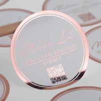 China Cosmetic Adhesive Sticker Label Roll Bottle Packaging Label Custom Printed Logo for sale