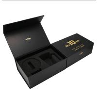 China Custom Magnetic Customized Black Luxury Rigid Cardboard Gift Box with Foam Packaging for sale
