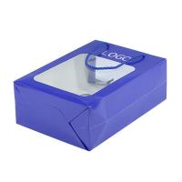 China Offset Printing Paper Gift Bags Eco Friendly Kraft Paper Gift Bags With Window for sale